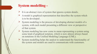 Power point presentation on system modeling | PPTX