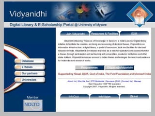 Digital library initiative and services | PPT