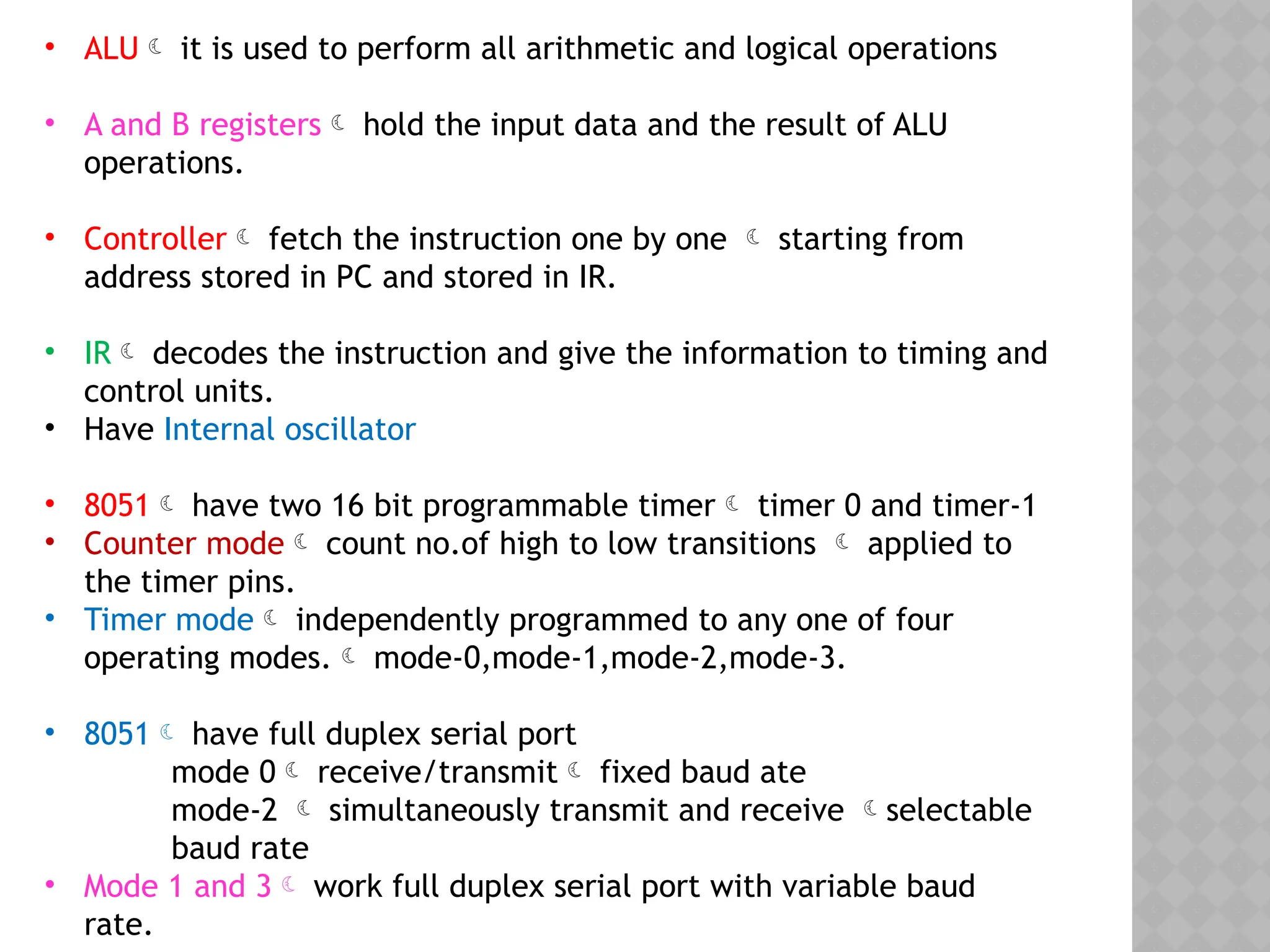 8051 Architecture in unit 3 for MPMC .pptx