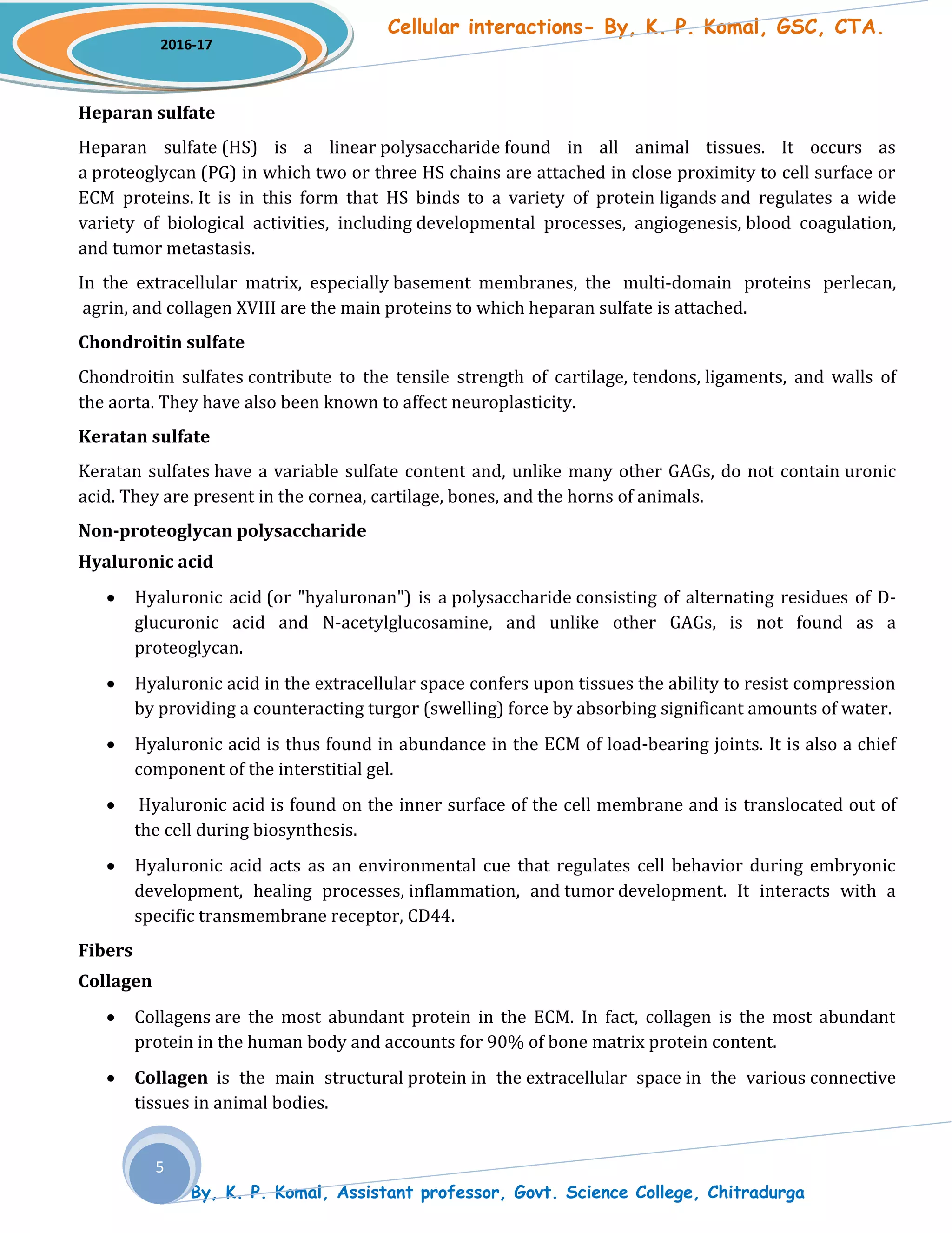 Unit 3-cell cell interactions | PDF | Biological Sciences | Science