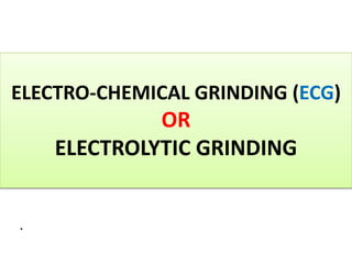 UCM - Unit 3 -chemical and electro-chemical based processes | PPTX