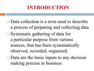 Unit-3-Data Collection.pptx | Technology & Computing