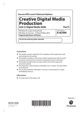 2018 Sample - Unit 3 : Digital Media Skills | PDF