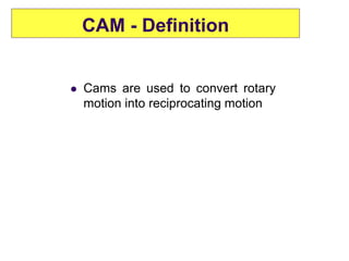UNIT -3 -KINEMATICS OF CAM MECHANISMS.ppt