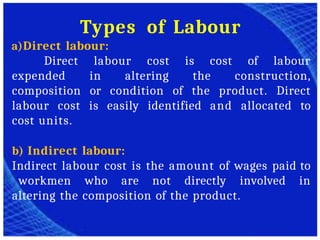 Unit - 3 - Labour Cost and Types of Labour.pptx