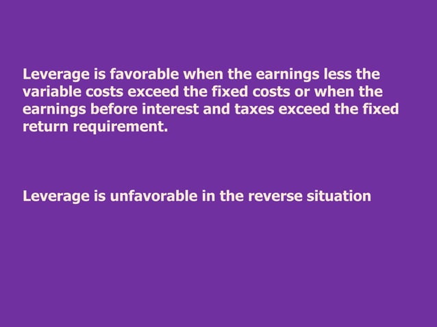 Unit 3-leverage | PPT
