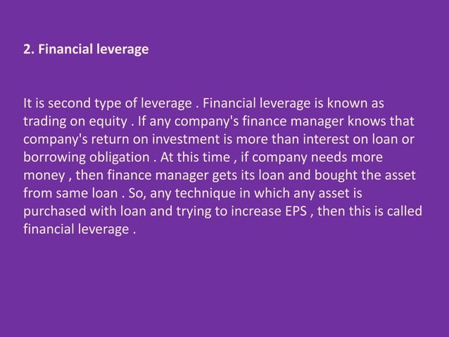 Unit 3-leverage | PPT