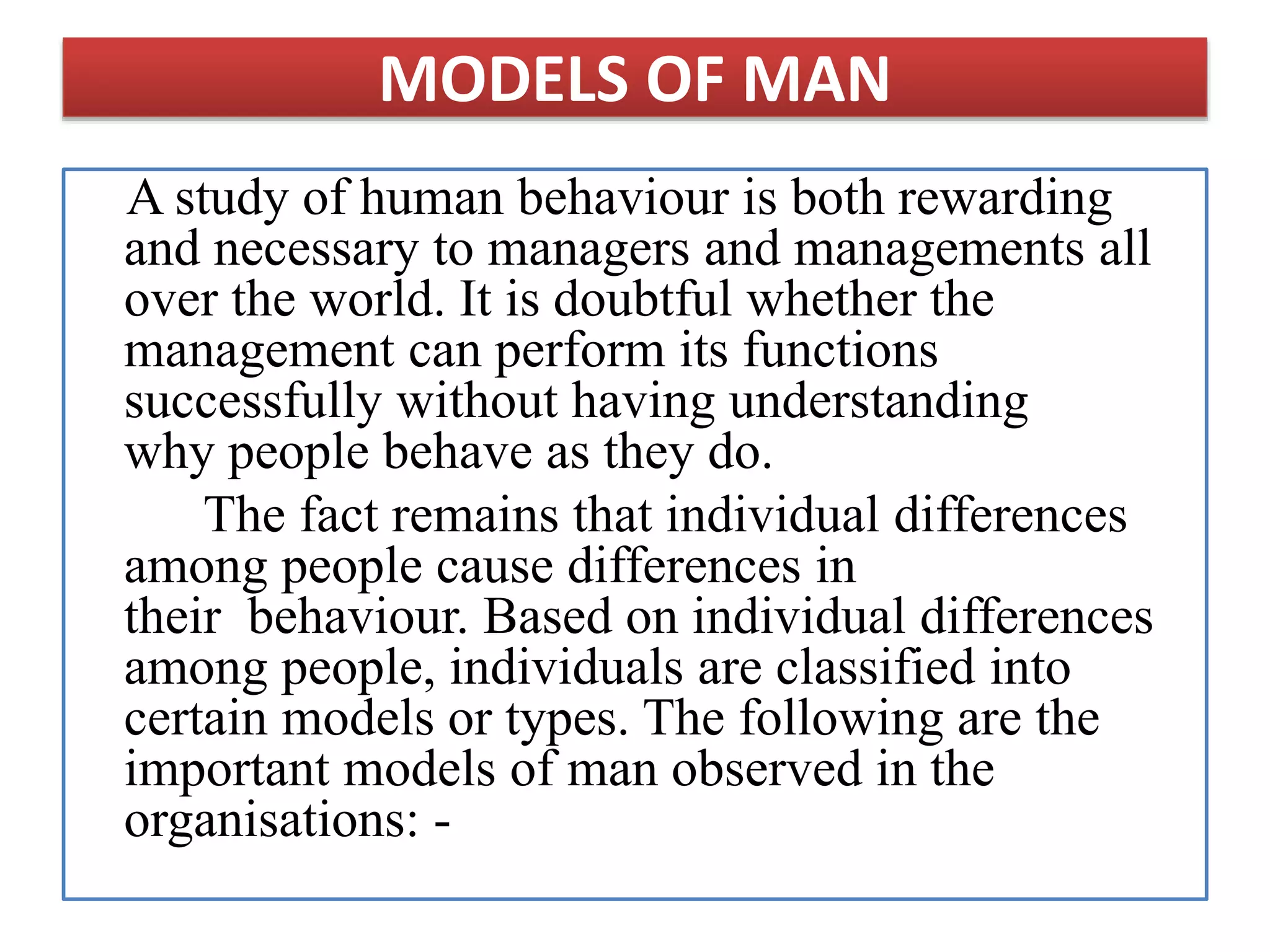 Foundation of Individual Behaviour | PPTX