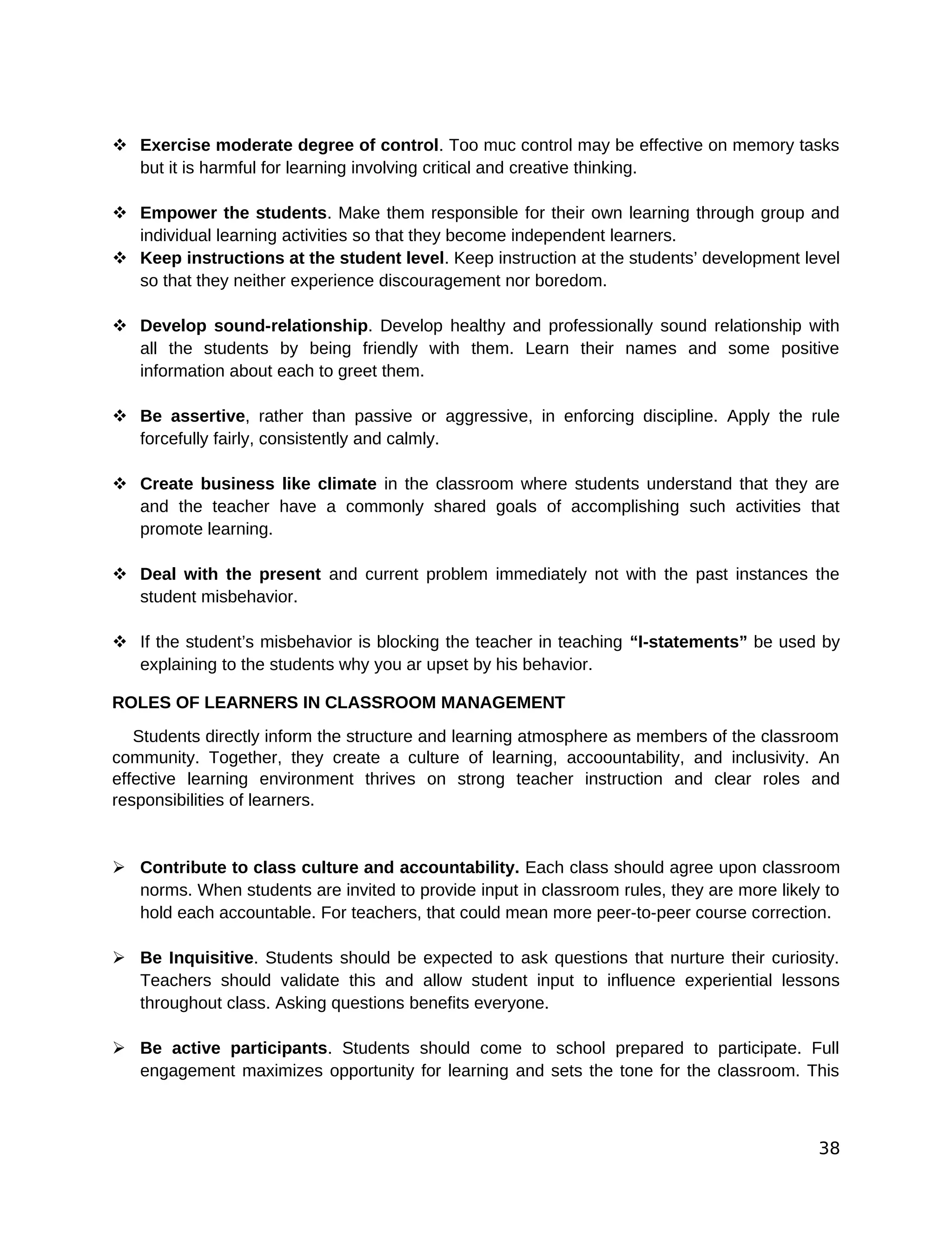 Classroom Management and Classroom Routines | PDF