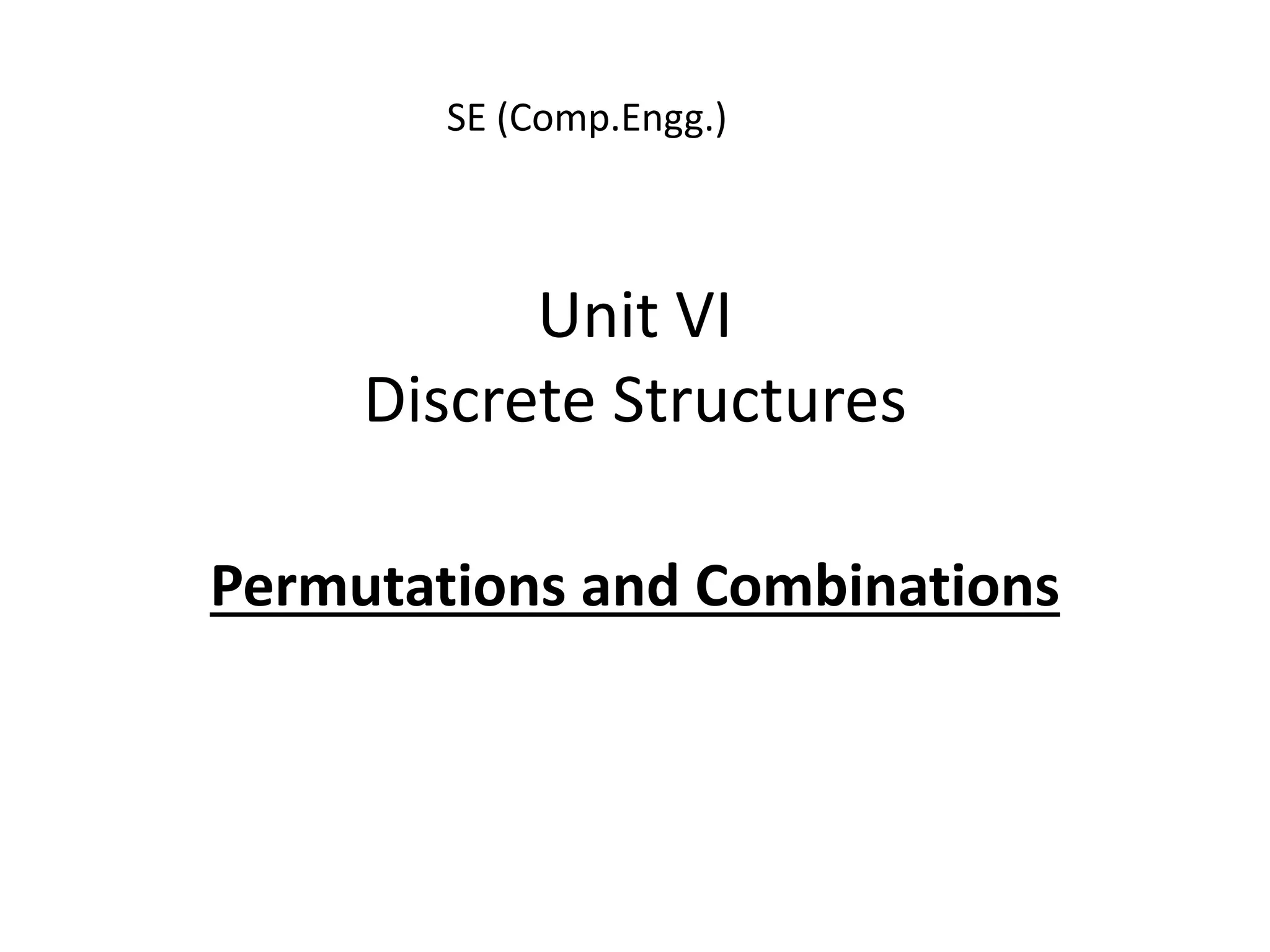 Unit 3 Permutation Combination Pptx