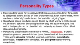 Unit-3 -Personality.pdf for BSN Generic first and third semester | PDF
