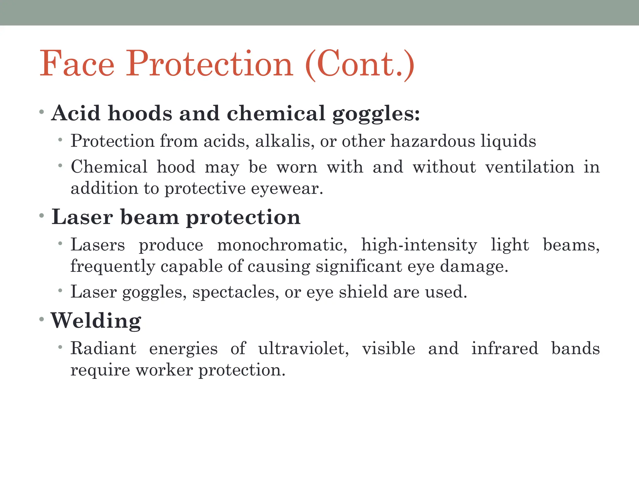 Types and methods of Personal protective equipment | PPT