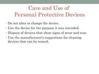 Types and methods of Personal protective equipment | PPT
