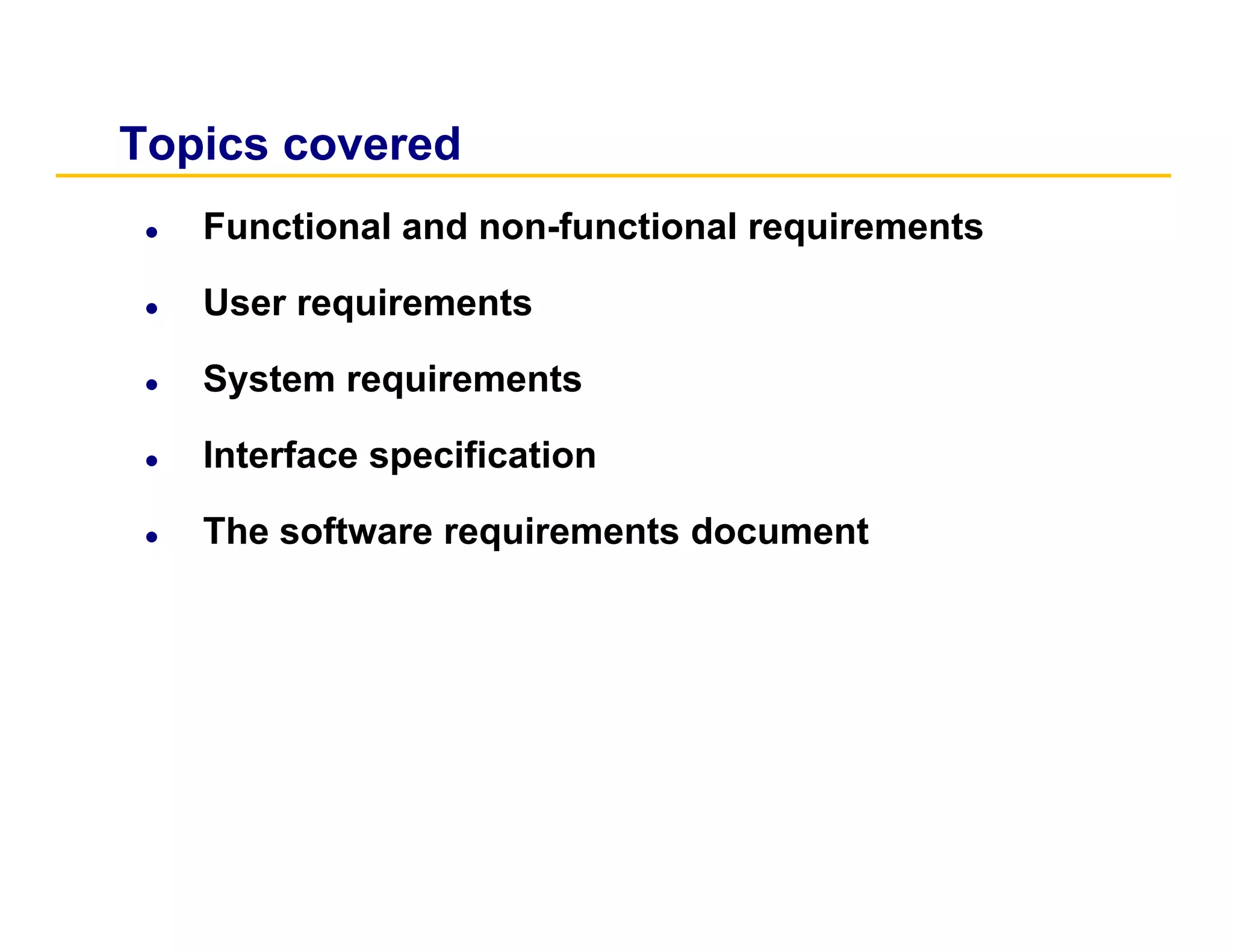 Unit 3- requirements for software development | PPT