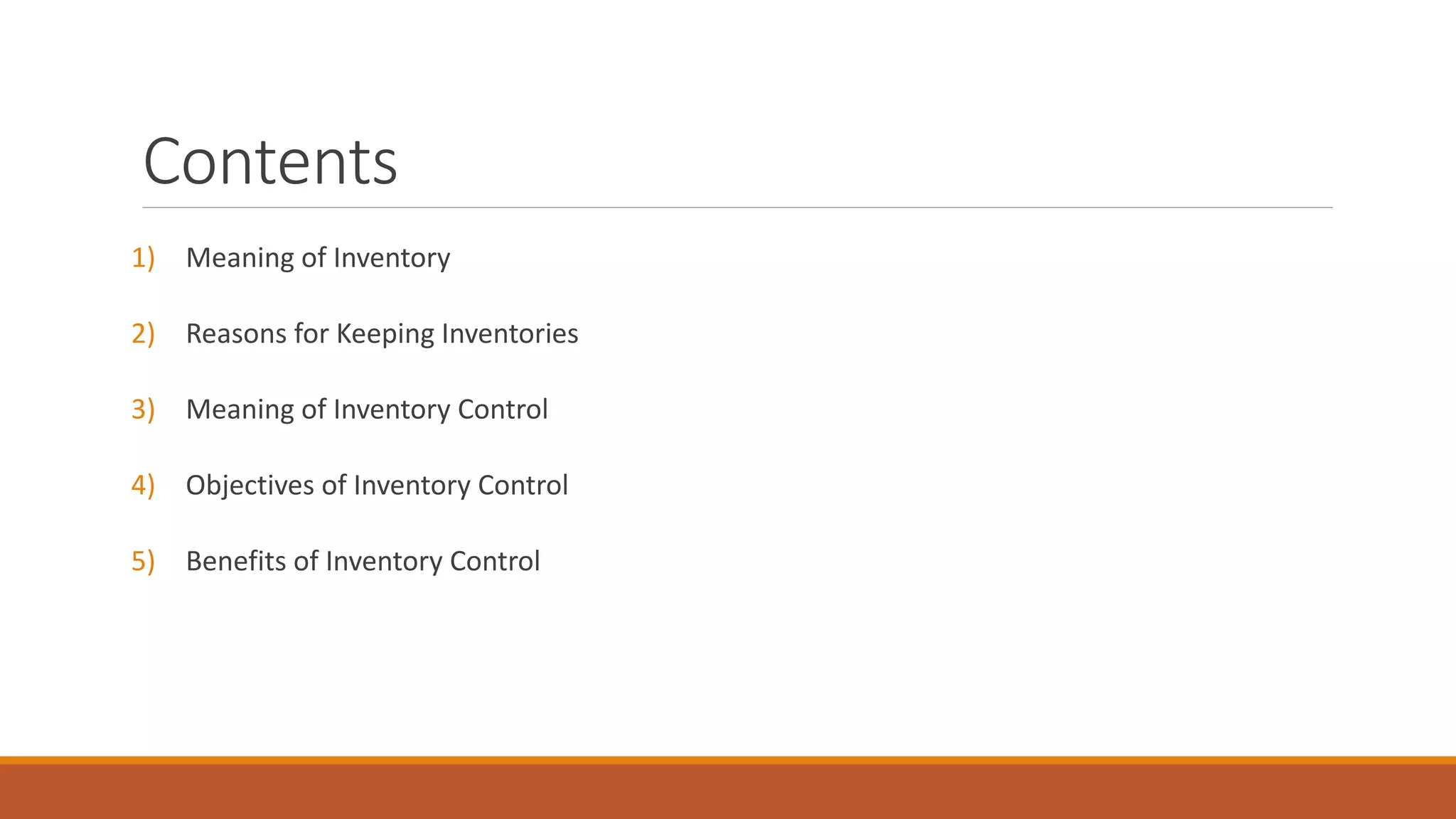 Inventory Control and Replacement Analysis | PPTX