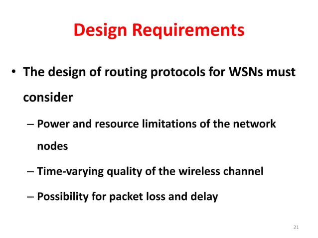 Unit 33-routing protocols for wsn | PPTX | Internet of Things | Internet