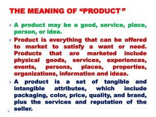 Maanagement of Marketing UNIT-3 &4 product.ppt