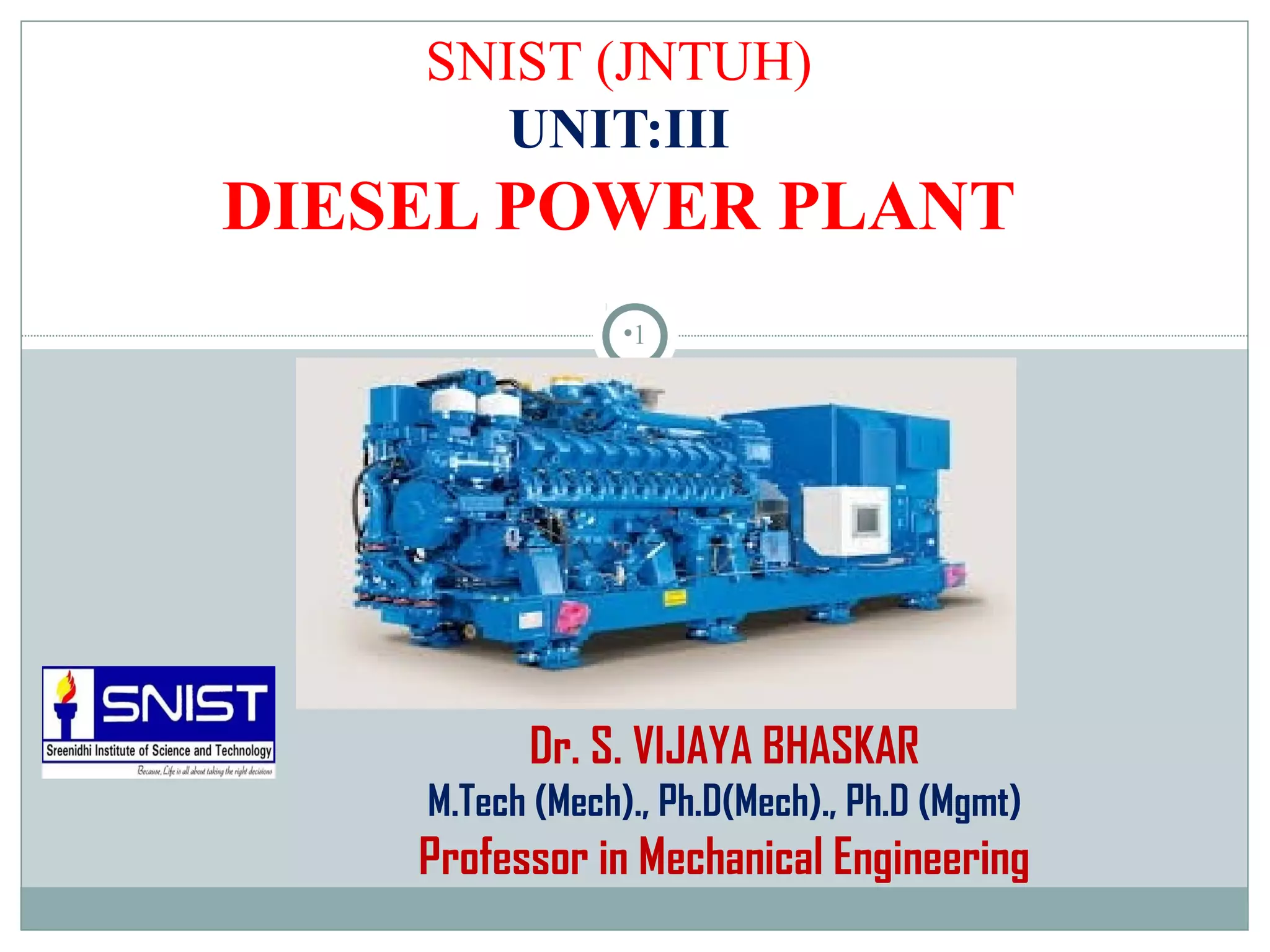Diesel Power Plant | PPT