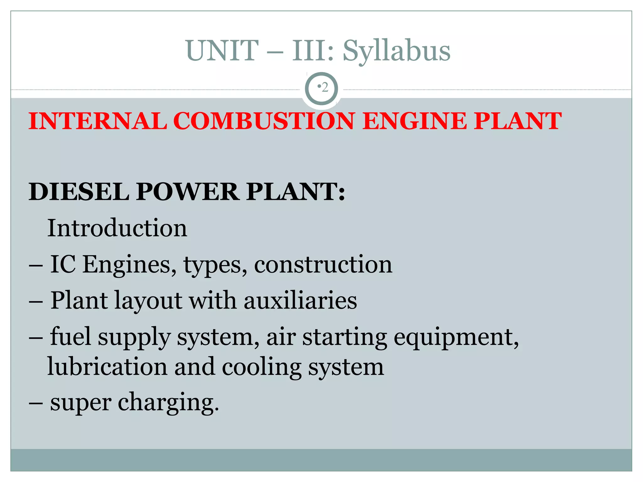 Diesel Power Plant | PPT