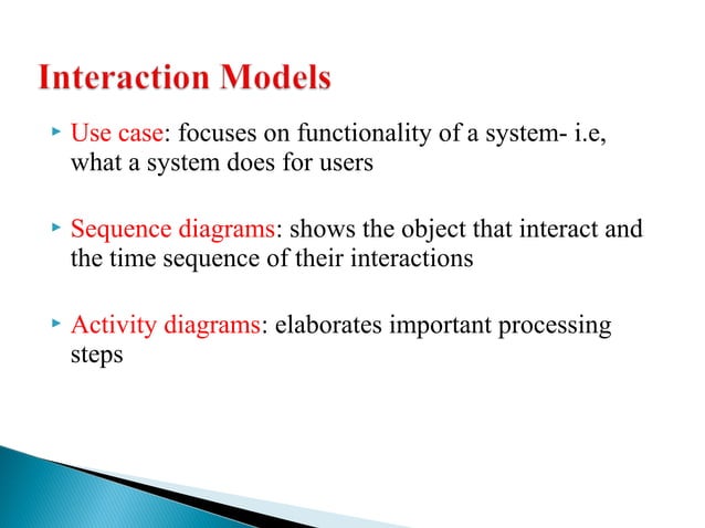 Unit 3(advanced state modeling & interaction meodelling) | PPT