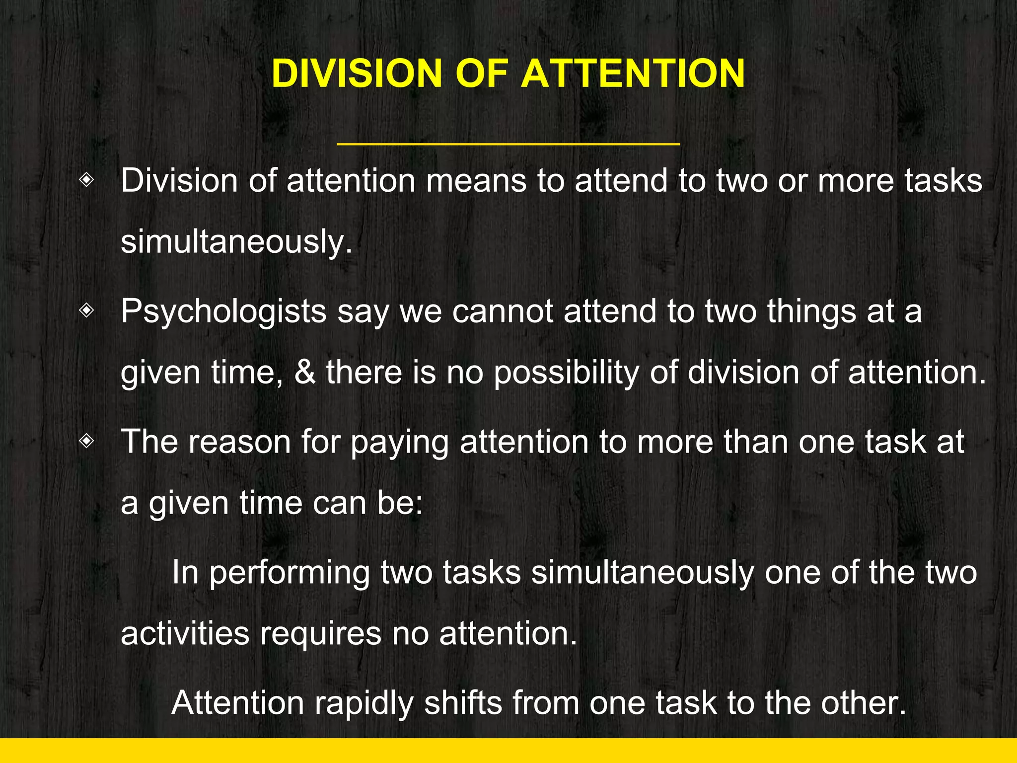 Attention (Psychology for Nurses) | PPTX