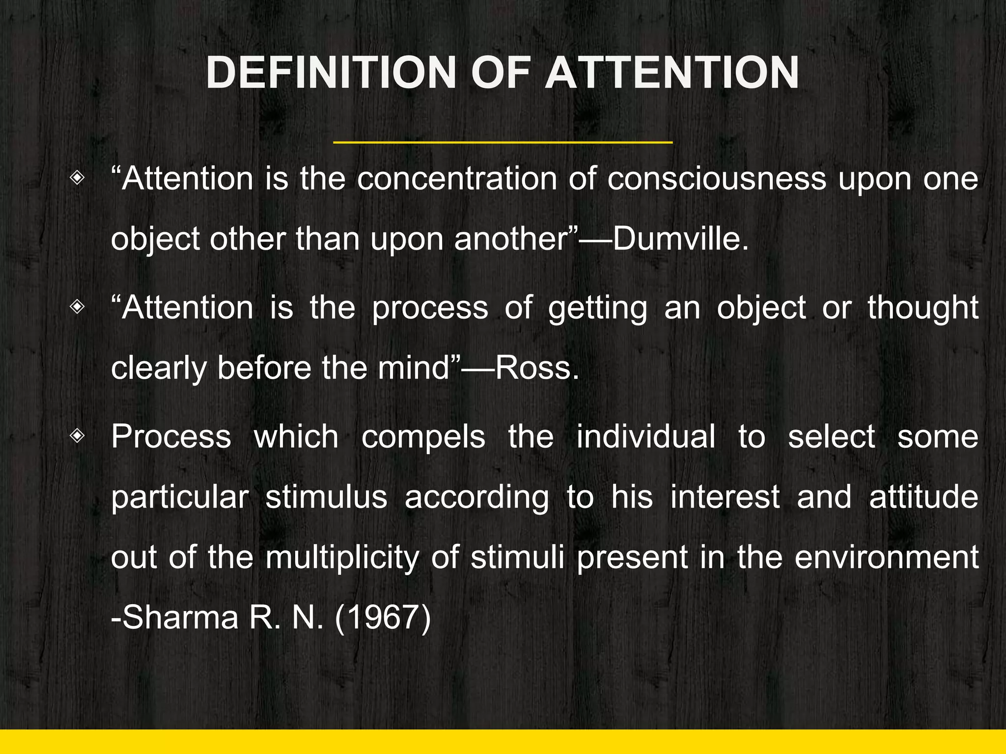 Attention (Psychology for Nurses) | PPTX