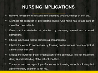 Attention (Psychology for Nurses) | PPTX