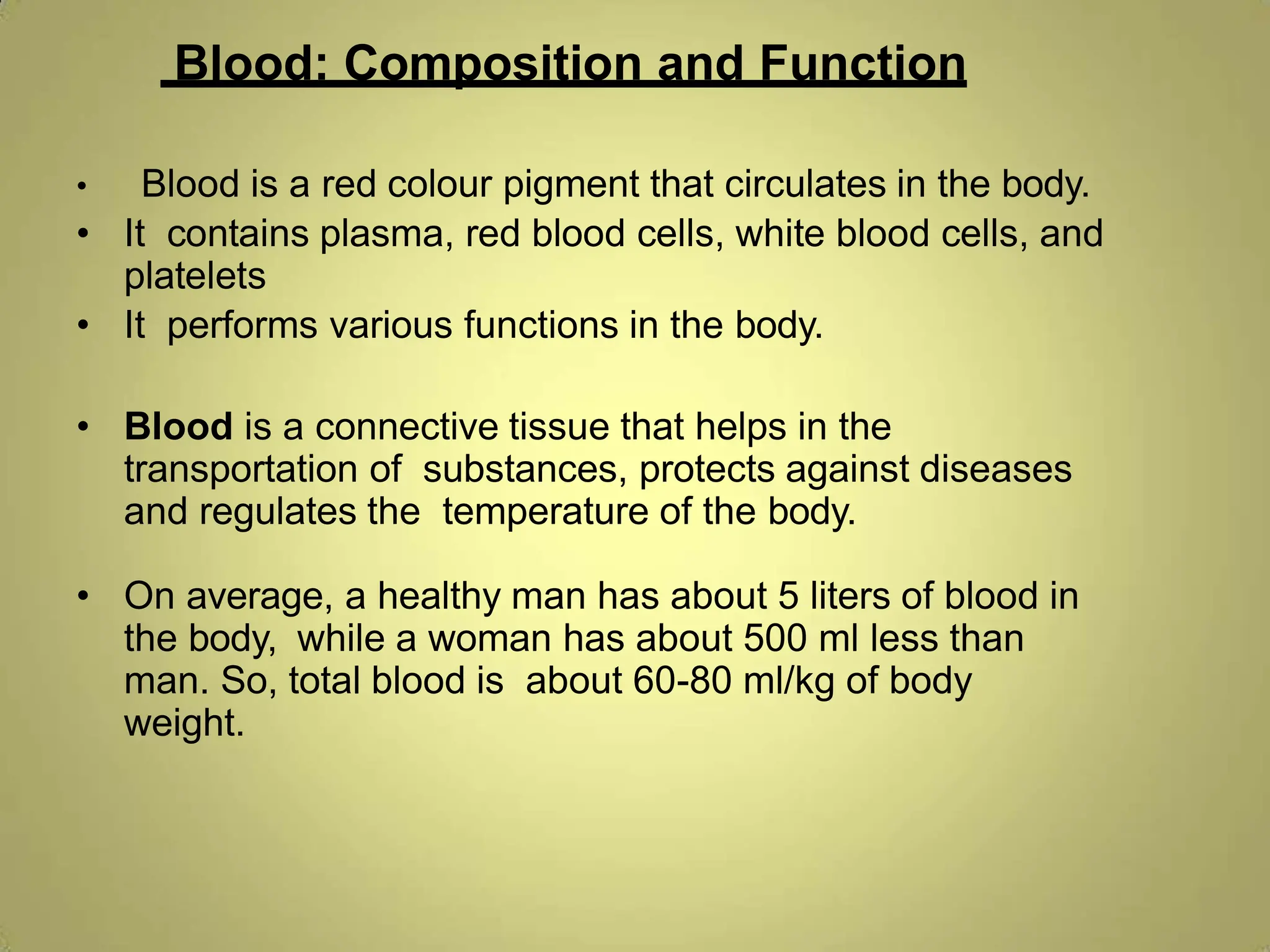 UNIT-3 BLOOD 1st gnm according to the sy. | PPTX