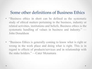 Business ethics BBA Mba Unit 3 business ethics | PPTX