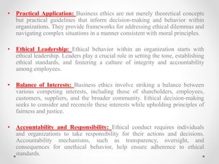 Business ethics BBA Mba Unit 3 business ethics | PPT