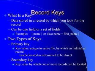Unit 3 chapter-1managing-files-of-records | PPT