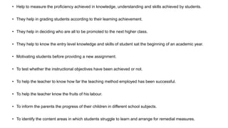 TYPES OF TESTS | PPT