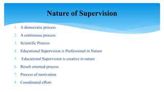 Unit 3 concept of supervision | PPTX