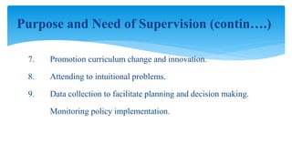 Unit 3 concept of supervision | PPTX