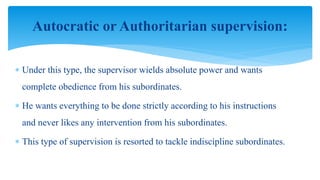 Unit 3 concept of supervision | PPTX