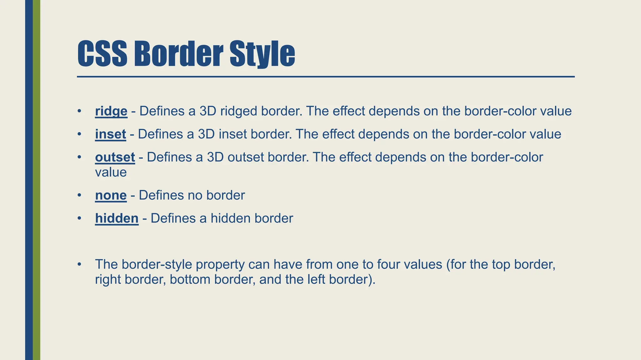 Unit - 3 CSS(Cascading Style Sheet).pptx | Web Development | Internet