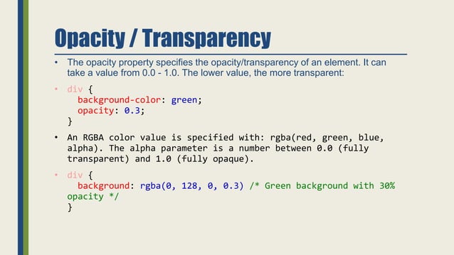 Unit - 3 CSS(Cascading Style Sheet).pptx | Web Development | Internet