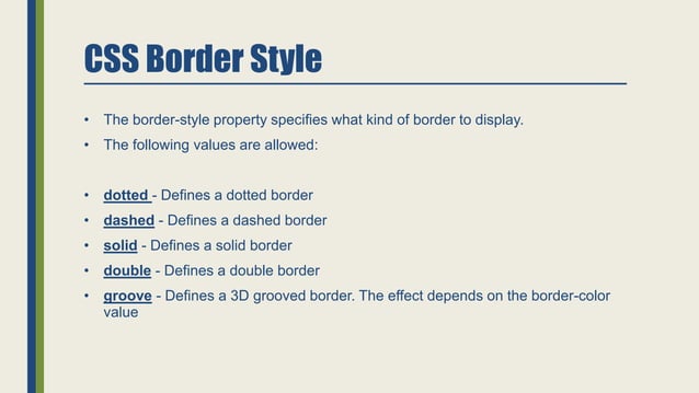 Unit - 3 CSS(Cascading Style Sheet).pptx | Web Development | Internet