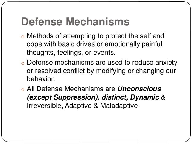 Unit 3 defense mechanisms