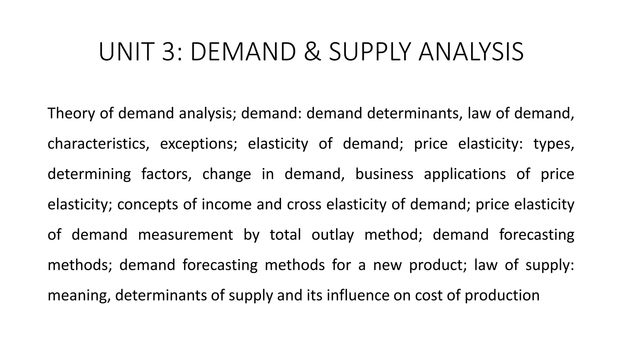DEMAND AND DEMAND ANALYSIS - Dr.KALEESHWARI.S | PDF