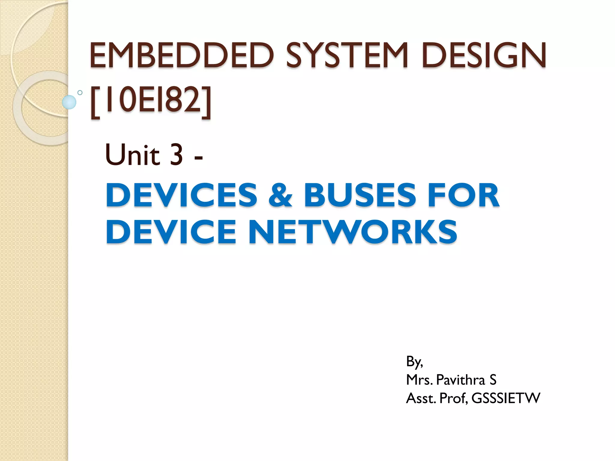 Unit 3 devices&buses | PDF | Computer Networking | Computing