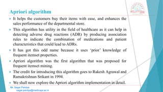 Association and Classification Algorithm | PPTX