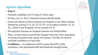 Association and Classification Algorithm | PPTX