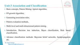 Association and Classification Algorithm | PPTX