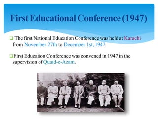 Unit 3 educational policies in pakistan | PPTX