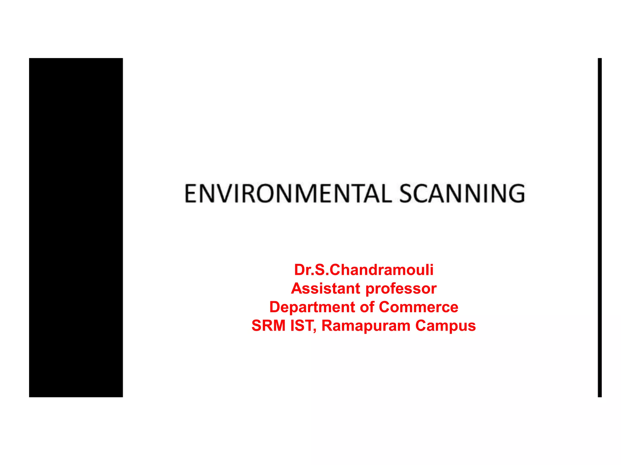 Unit 3 environmental scanning | PPT