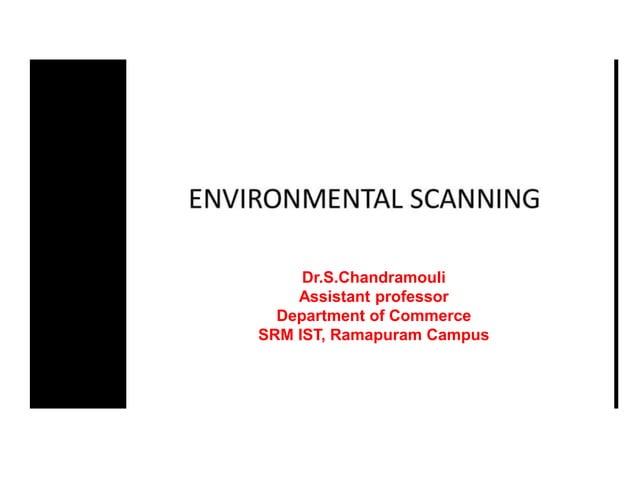 Unit 3 environmental scanning | PPT