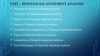Financial Statement Analysis | PPT