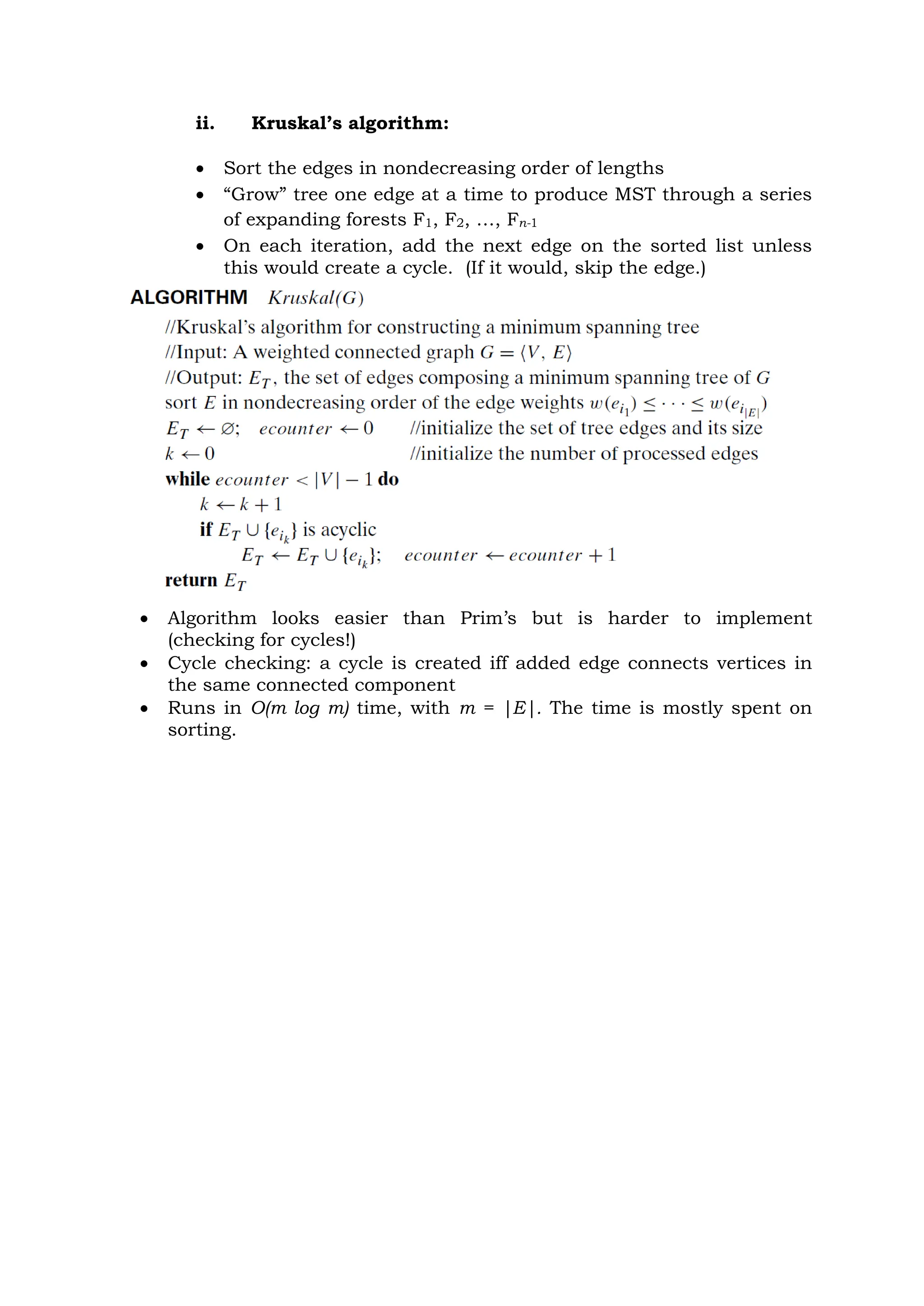 Unit 3 Greedy Method Prims Algorithm Kruskals Algorithmpdf