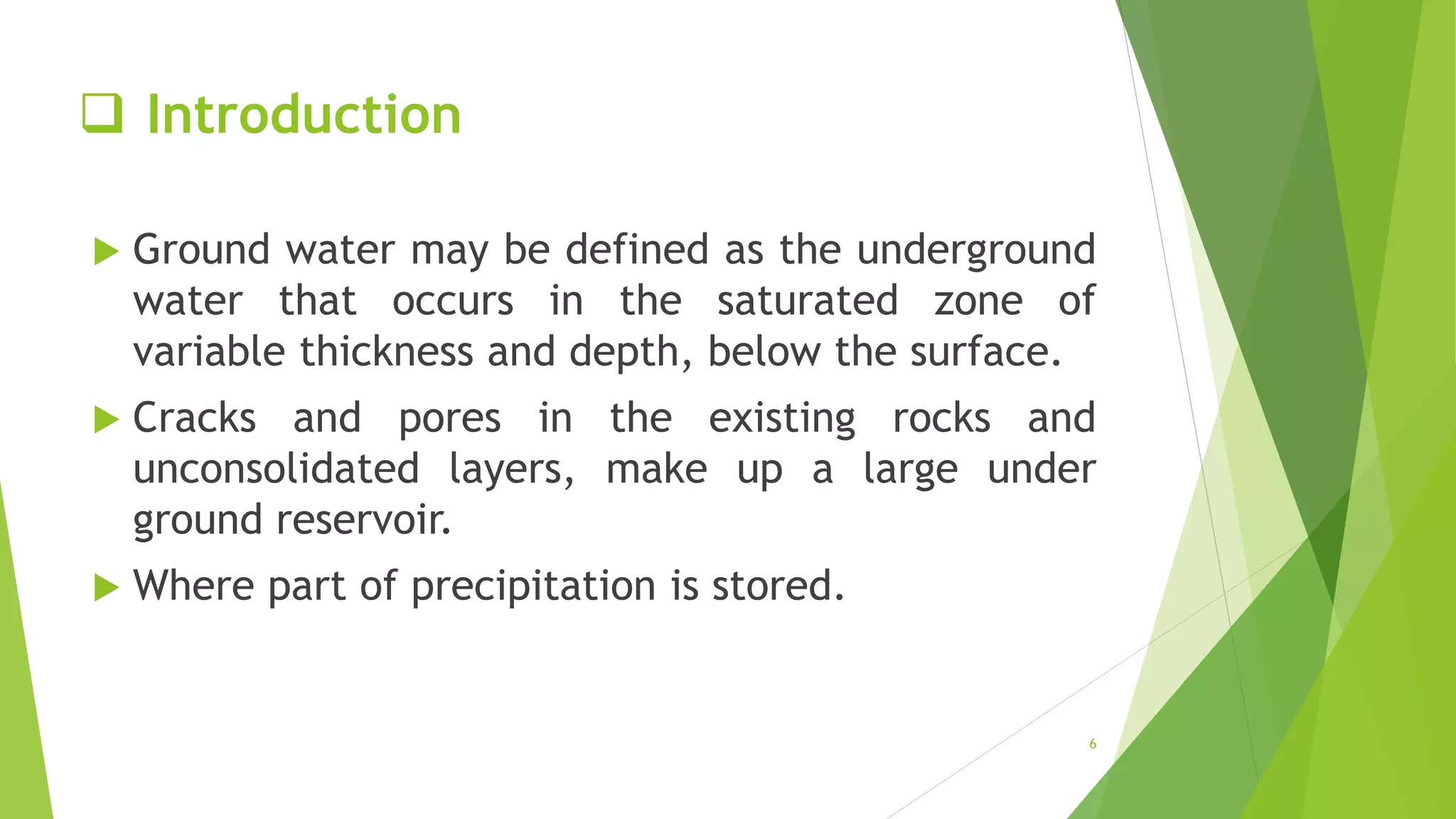 Unit 3 ground water lect-1 | PPT